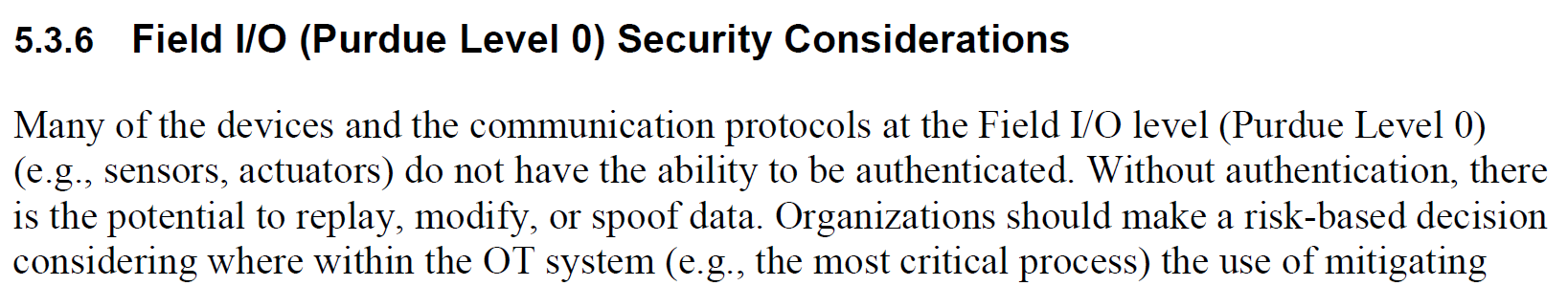 Level 0 recognized by NIST as a best-practice for OT cybersecurity - SIGA